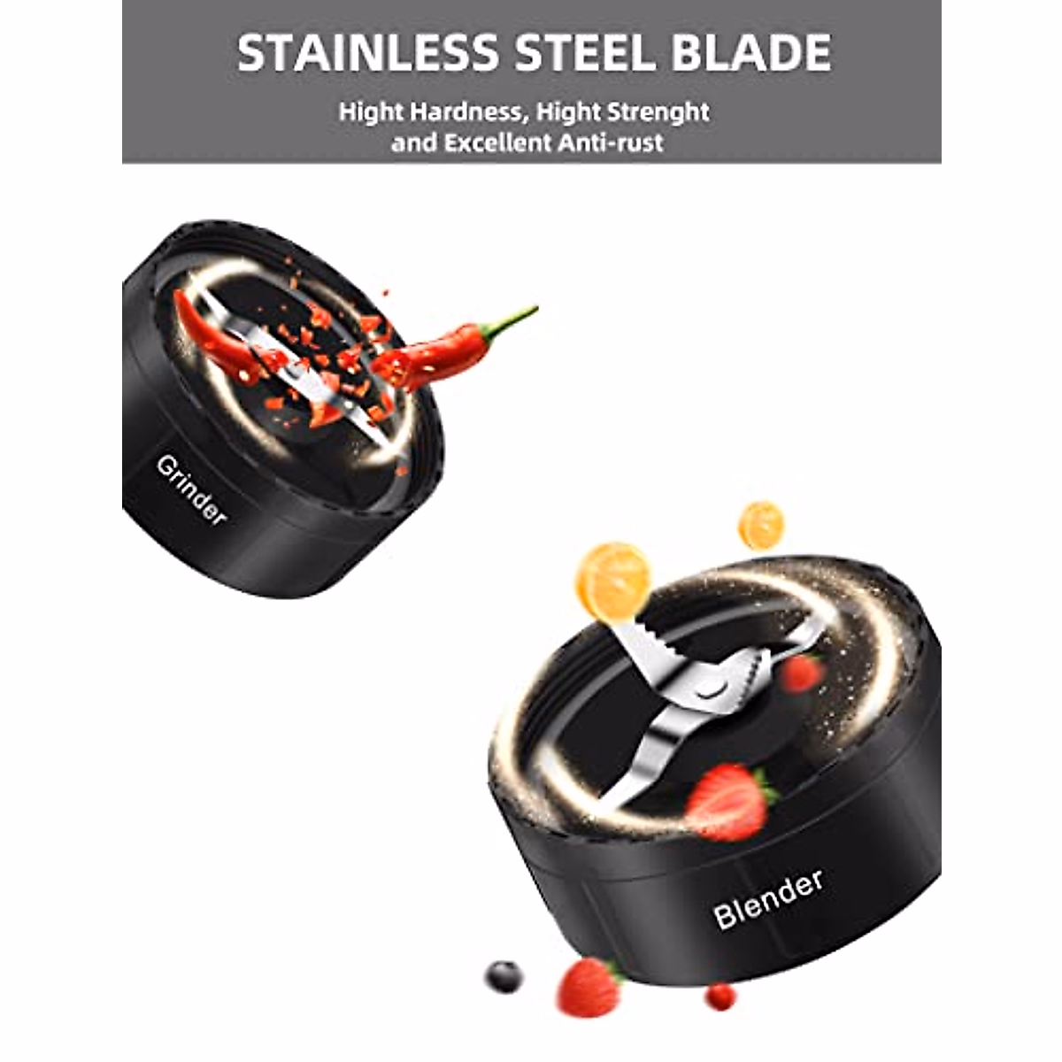 Sangcon 5 in 1 Blender and Food Processor Combo for Kitchen, Small Electric Food Chopper for Meat and Vegetable, 350W High Speed Blenders with 2 Speeds and Pulse for Smoothies and Shakes