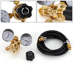 Argon CO2 MIG Welding Regulator 2 Gauge for CGA580 Miller Mig Tig Brass