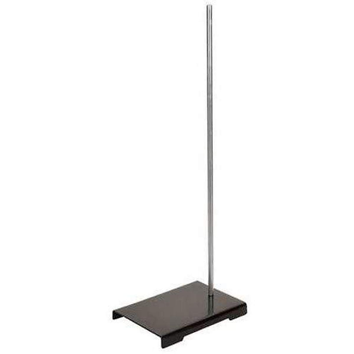 United Scientific™ Lab Stand - Chemistry Lab Equipment - Base: 9" x 6", Assembled Rod: 24" L x 12mm Dia - Heavy Duty Corrosion Resistant Steel, Support Stand