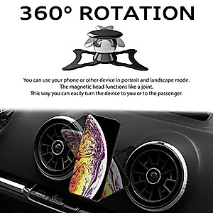 innoGadgets Magnetic Phone Mount Compatible with Audi A3/S3/RS3 | Smartphone Holder | Metal Magnet Stand | Audi A3 8V (2014-2019) Accessories | Vent Mounting for GPS, Tablet