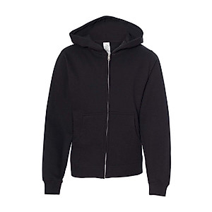 Independent Trading Co. ITC-Youth Midweight Hooded Sweatshirt-SS4001YZ-SM-Black