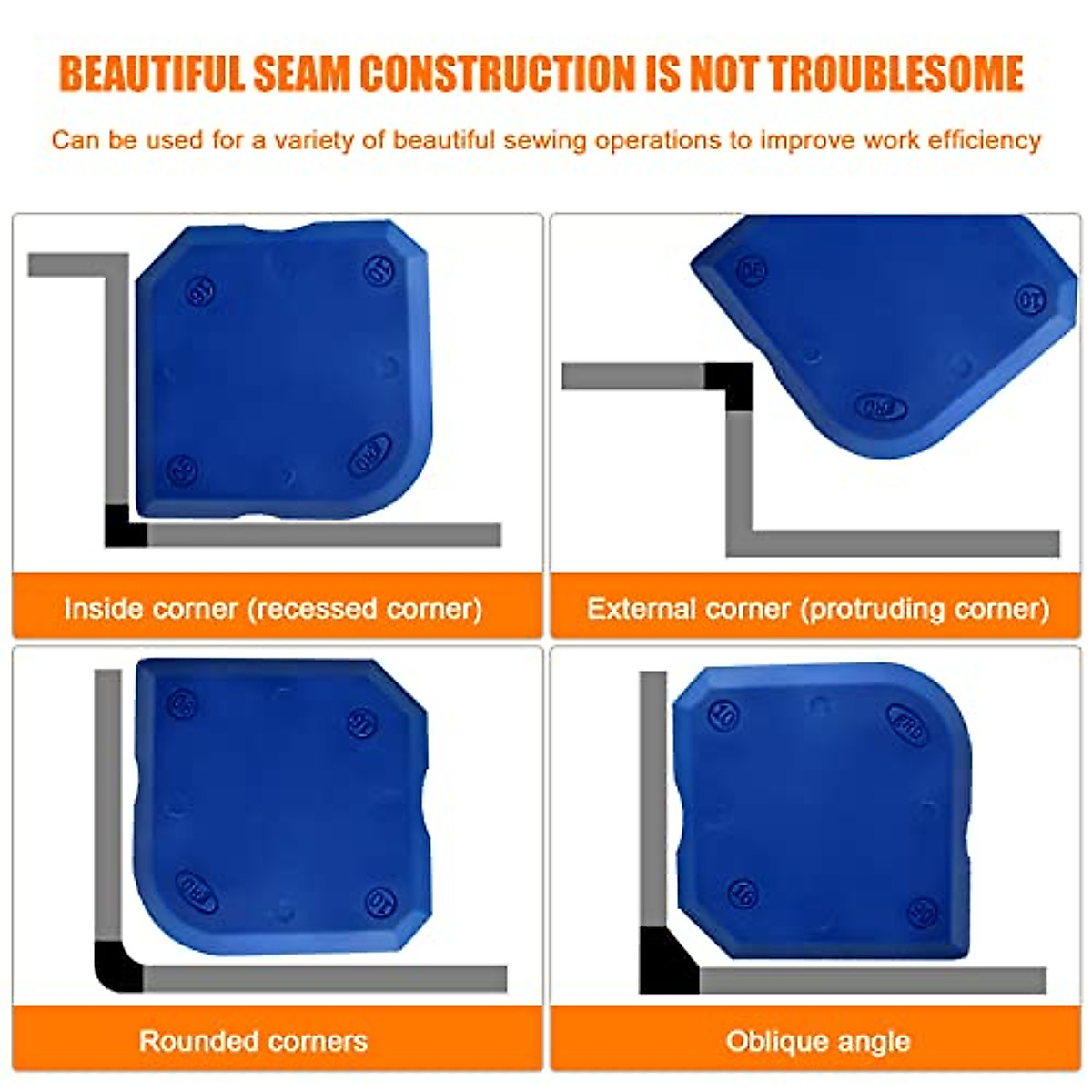 Silicone Profiling Kit7,Silicone Caulking Tools,Professional Caulking Tool Kit with Sealant Finishing Tools and Caulk Removal Tools