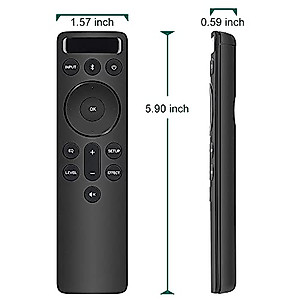 Semote Bluetooth Backlit Display Remote Controller fit for Vizio 2.1 5.1 Home Theater Sound Bar and Vizio Channel Soundbar System, for Vizio M V P Series Home Audio Sound System