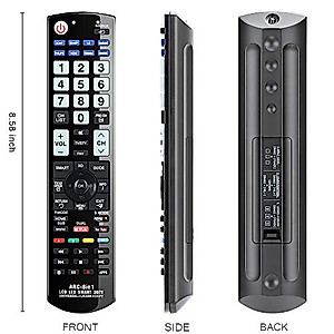 Gvirtue Universal Remote Control ARC-8in1 for Samsung, Vizio, LG, Sony, Sharp, Panasonic,Toshiba, Philips LCD LED 3D Smart TVs