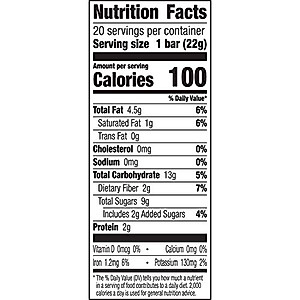 Larabar Mint Chocolate Mini Bars, Gluten Free Vegan Fruit & Nut Bars, 20 ct