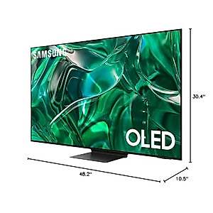 SAMSUNG QN55S95CAFXZA 55 inch HDR Quantum Dot OLED Smart TV 2023 Bundle with TaskRabbit TV Installation/Wall Mounting Voucher and 2 YR CPS Enhanced Protection Pack