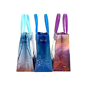 Four-seasonstore Frozen 2 - Elsa, Anna & Olaf Premium Quality Party Favor Goodie Small Gift Bags Color 12pcs ?