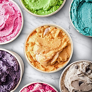 BALCI - Premium Ice Cream Containers (2 Pack - 1 Quart Each) Perfect Freezer Storage Tubs with Lids for Ice Cream, Sorbet and Gelato! - Purple