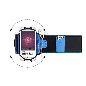 360 Running Armband Phone Holder for Samsung Galaxy Note 20 Ultra, S20 S21 Ultra, S20+ S21 Plus, Note 10 Lite 10 Plus 9, S10 Lite Plus, A11 A21 A51 A71 A10S A20S A21S LG Stylo 6 V60 K51 Velvet (Black)