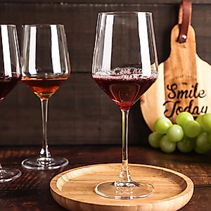 CYUFU Red Wine Glasses, Set of 8 Bordeaux Wine Glasses, 17 oz Wine Glasses, Wedding Housewarming Gift