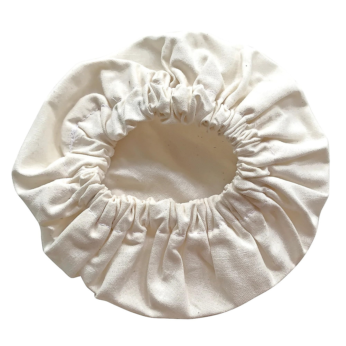 3- Pack Organic Jar Covers Unbleached Reusable 100% Cotton Elastic Kombucha Cloth Canning Lids - Ecofriendly (Fits Jar mouth ranging 2.5"- 4.5")