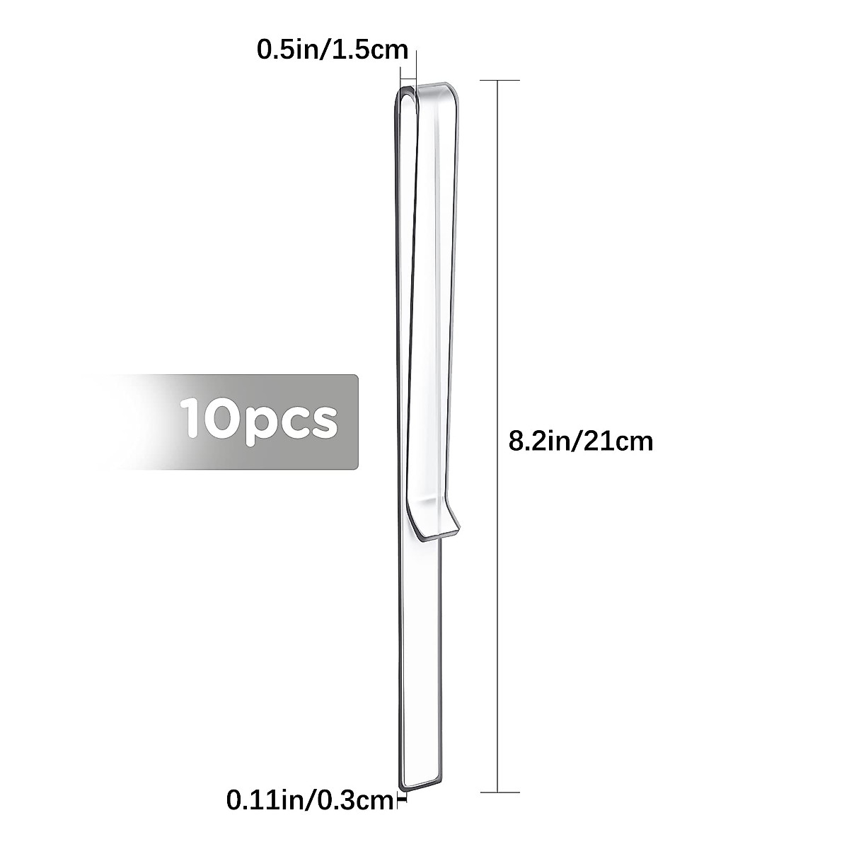 SAVITA 10 Pcs Music Stand Clips, Clear Acrylic Music Holder Clip Book Page Clip for Wind for Musician Composer Outdoor Gig Rehearsal Easy Reading