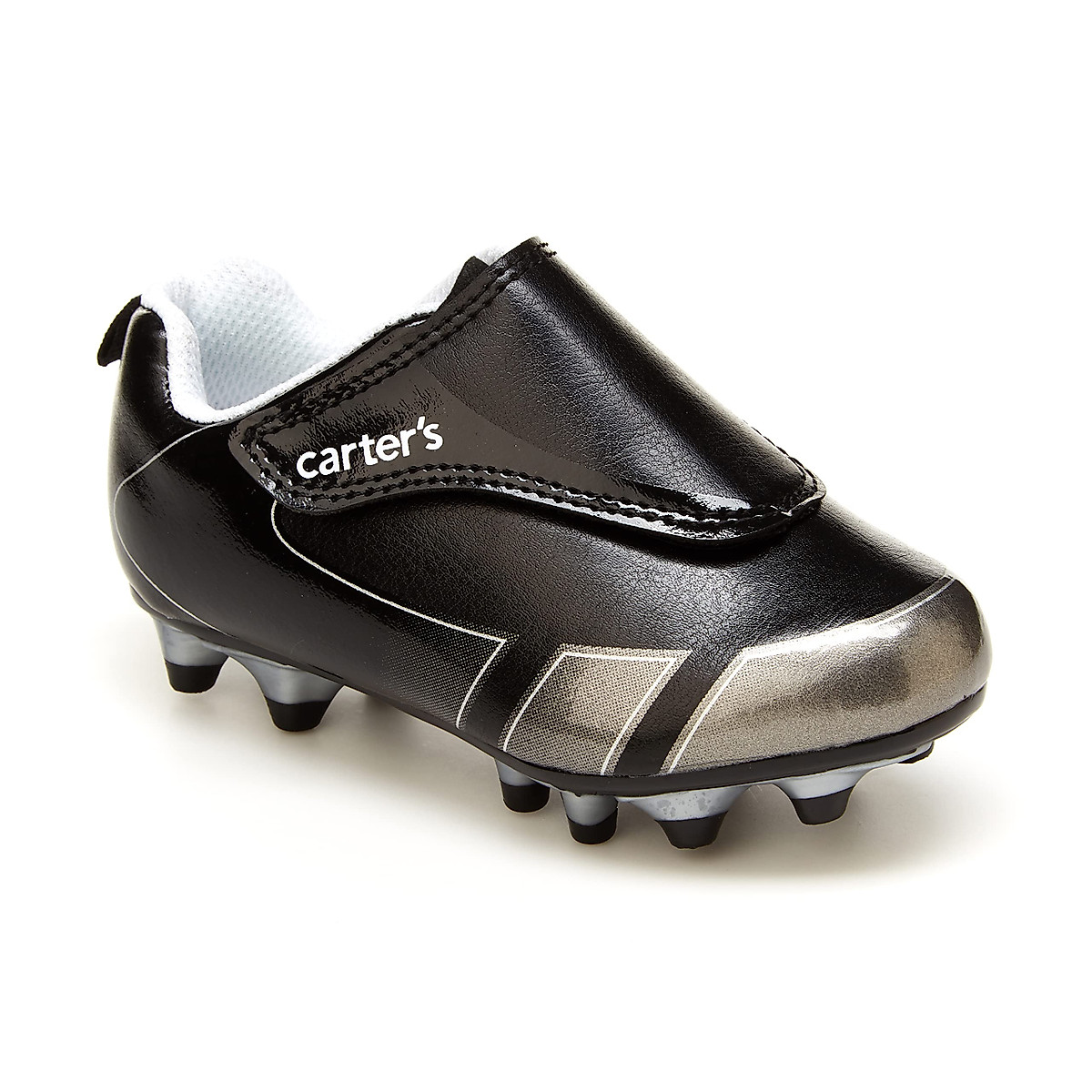 carter's Boy's Fica Sport Cleat, Black, 7 Toddler