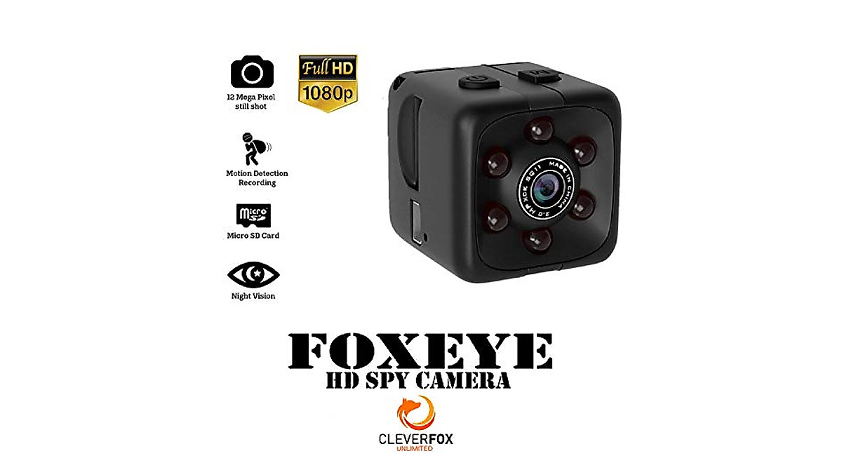 Mini Spy Camera with Night Vision & 1080P HD for Home & Office Security