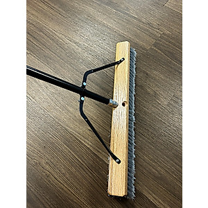 American Select Tubing Pbma24004-2 Heavy Duty 24" Multi-Surface Push Broom with Silver/Black Handle (2 Pack)