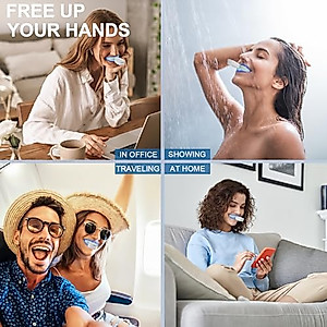 MySmile Teeth Whitening Kit with LED Light, 3 Non-Sensitive Teeth Whitening Gel and Tray, Deluxe 10 Min Fast-Result Carbamide Peroxide Teeth Whitener, Help Remove Teeth Stain from Coffee