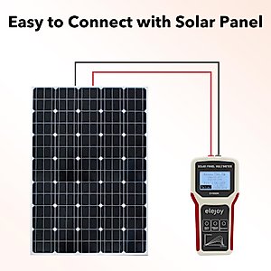 ELEJOY Solar Panel Multimeter Digital- Measure MPPT Power Output Rating, Open Circuit Voltage Smart Tester