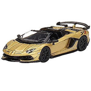 Truescale Miniatures Lambo SVJ Roadster Oro Elios Gold Metallic Limited Edition to 6000 Pieces Worldwide 1/64 Diecast Model Car by True Scale Miniatures MGT00363