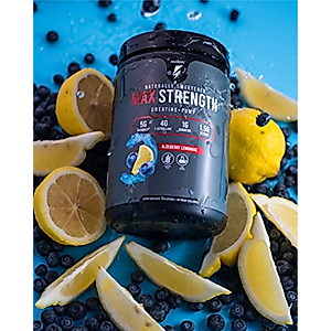 InnoSupps Max Strength - Advanced Creatine + Pump Booster, Creapure 5g, HMB 500mg, L-Citruline 4g, No Artificial Sweeteners, Keto Friendly, Vegan, Non-GMO, Gluten Free, Soy Free (Blueberry Lemonade)