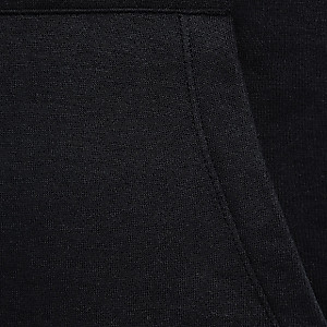 Sleepdown Essentials Hoodies for Men, Ultra Soft Cotton-Blend Long-Sleeve Warm Pullover Sweatshirt Hoodie Cozy Plain Stylish Men's Fleece Hooded Sweatshirts - Large, Black