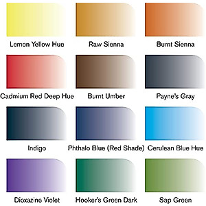 Winsor & Newton ProMarker Watercolor Marker Set, 12 Count, Landscape Tones