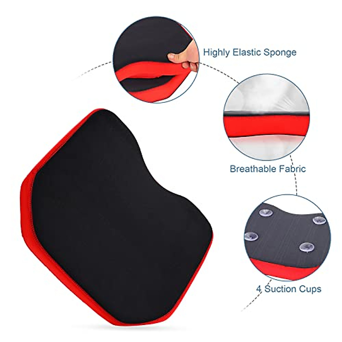 Thicken Kayak Canoe Fishing Boat Sit Seat Cushion Pad Accessory (Flame) Boating (Black)