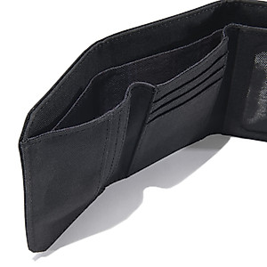 Carhartt Men's Casual Trifold Wallets, Nylon Duck (Black), One Size