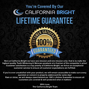 California Bright Smart Teeth Whitening Home Kit with 16X LED Light Mouthpiece, 4 Whitening Gel Pens, Portable Case and Dental Shade Guide – Smartphone & USB Compatible