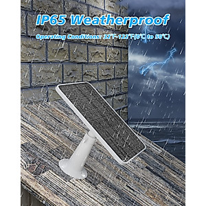 Solar Panel Charger Compatible with Arlo Pro 5S/Pro 4/Pro 3/Pro 3 Floodlight/Ultra/Ultra 2 Camera, 6V 4.5W Solar Panels Charging IP65 Weatherproof w/ 9.8ft Charging Cable Adjustable Wall Mount, 4 Pack