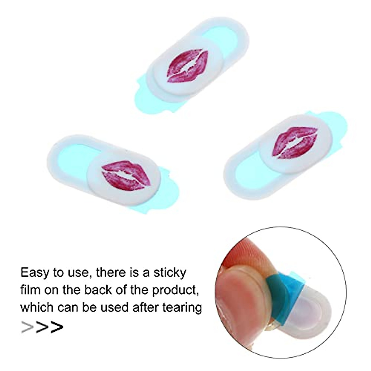 SOLUSTRE Computer Camera Computer Camera Computers Laptops 3pcs Webcam Cover Privacy Stickers Laptop Privacy Covers Laptop Camera Cover Slide, Ultra Thin Computer Camera Computers Laptops Pc Camera