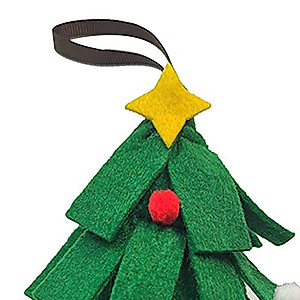 JENPECH Hamster Guinea Pig Cage Accessorie Rabbit Chinchilla Hedgehog Bird Christmas Tree Shape Felt Small Animal Pet Bed House Green