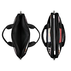 Watercolor Cat Kitten Laptop Computer Bag Waterproof Shoulder Messenger Bag 13-15 inch Durable Laptop Tote Bag with Shoulder Strap Handle Lightweight Crossbody Briefcase