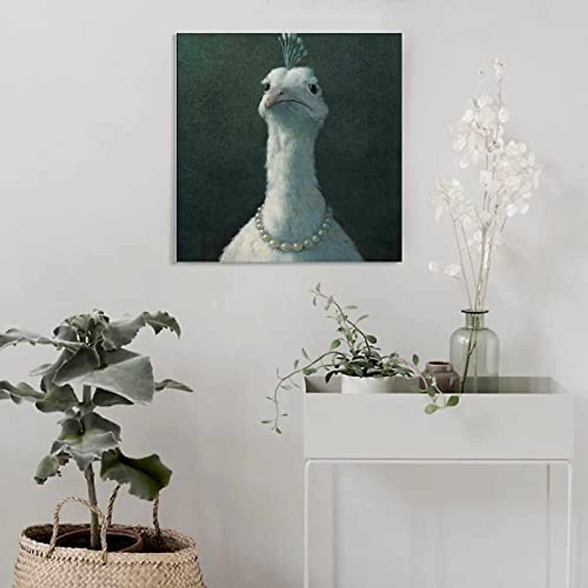 Funny Posters Illustration Michael Sowa Art Guinea Fowl, Diving Pig, Image Conscious The Blue Sofa, Dog with Cone Aesthetic Posters (6) Wall Art Paintings Canvas Wall Decor Home Decor Living Room De