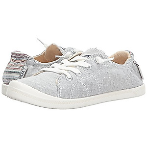 Roxy Women's Rory Slip On Sneaker Loafer Flat, Medium Grey, 8