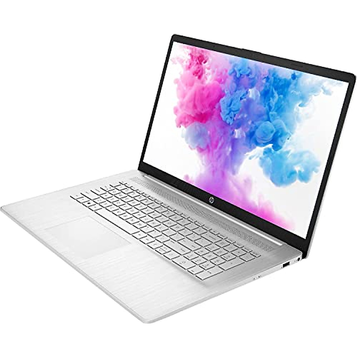 HP Laptop, 17" HD+ Anti-Glare Screen, 11th Gen Intel Core i5-1135G7, Intel Iris Xe Graphics, Long Battery Life, Webcam, HDMI, Mics, Windows 11 Home, Silver, Microfiber Cloth (32GB RAM | 1TB SSD)