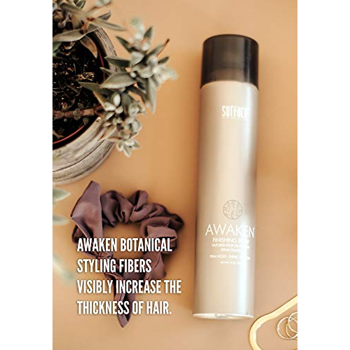 SURFACE Hair Awaken Finishing Spray, Thicken, Rejuvenate And Revitalize With A Firm Hold, Vegan And Paraben Free, 10 Fl. Oz.