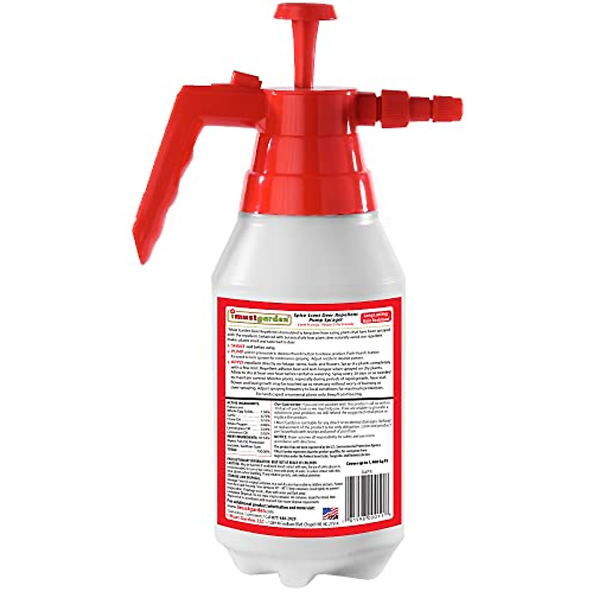 I Must Garden Deer Repellent: Easy Pump Spray Bottle - Spice Scent Deer Spray for Gardens & Plants – 45oz Ready to Use