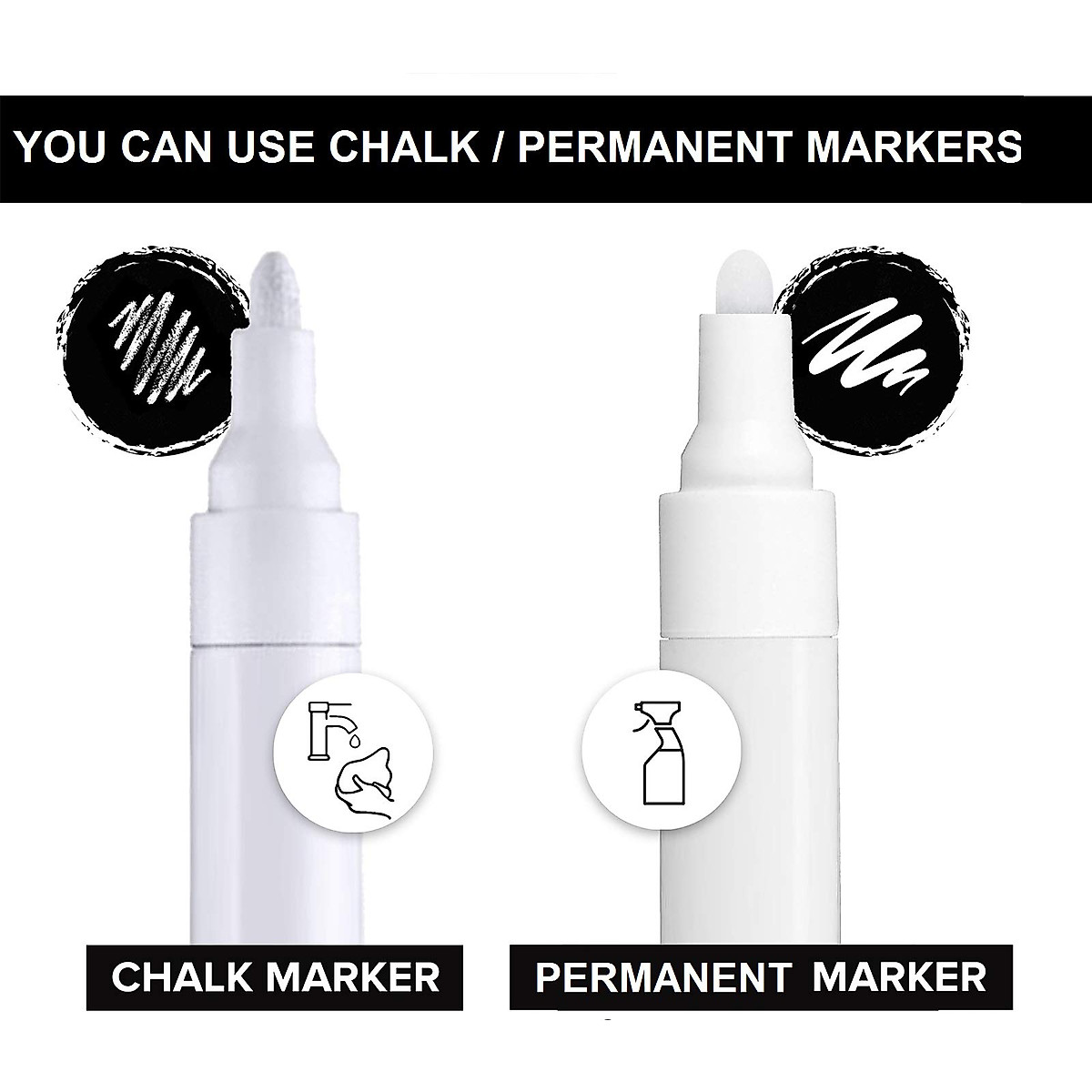 15 Pack Mini Chalkboard Signs for Food Display - Reusable Small Plastic Chalkboard Signs for Food - Mini Chalkboard Catering Signs for Party Wedding Bakery - Buffet Signs for Food