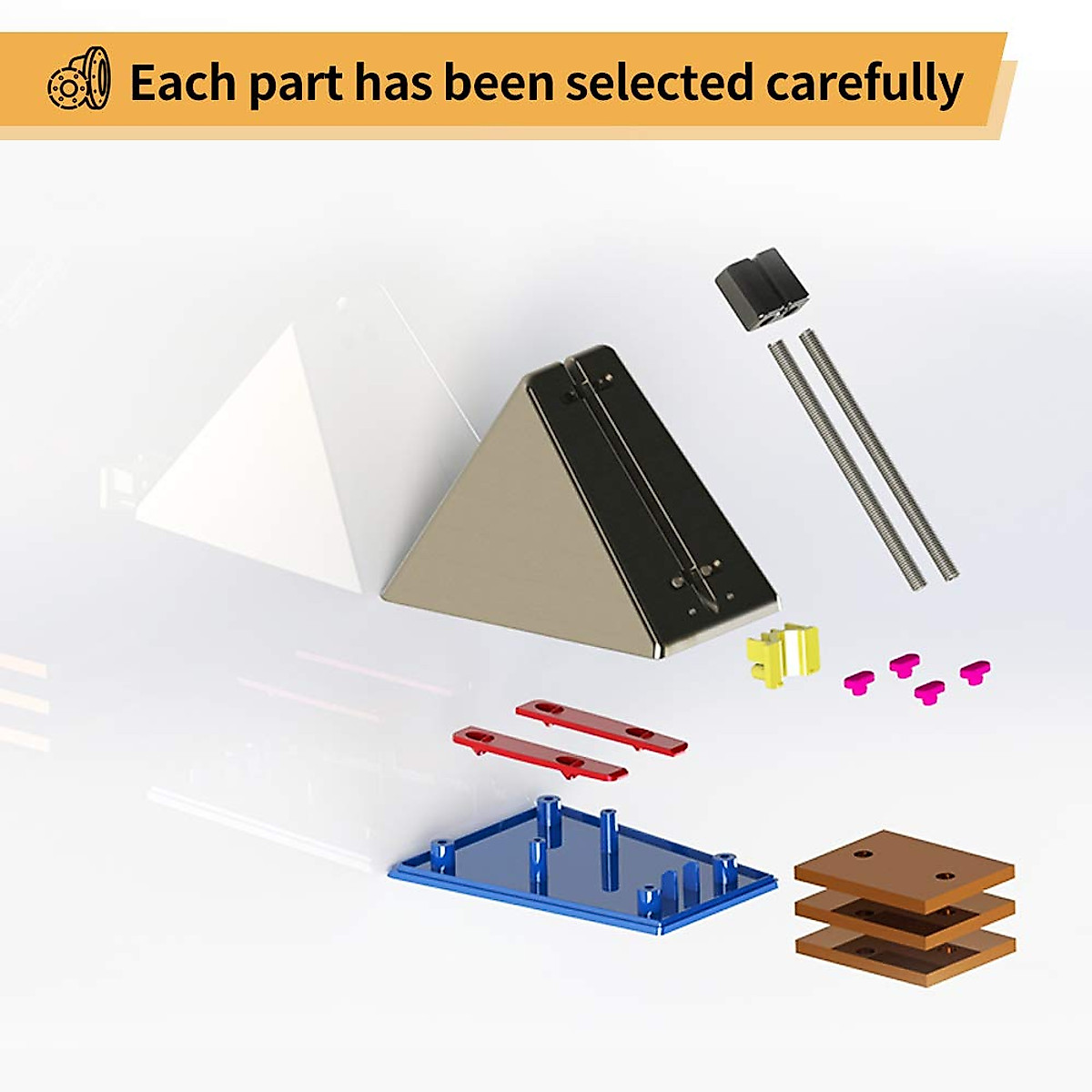 [New] Hotline Games Mouse Bungee, Mouse Cord Clip Cord Management System Fixer Holder for Esports FPS Game (Black-Orange)