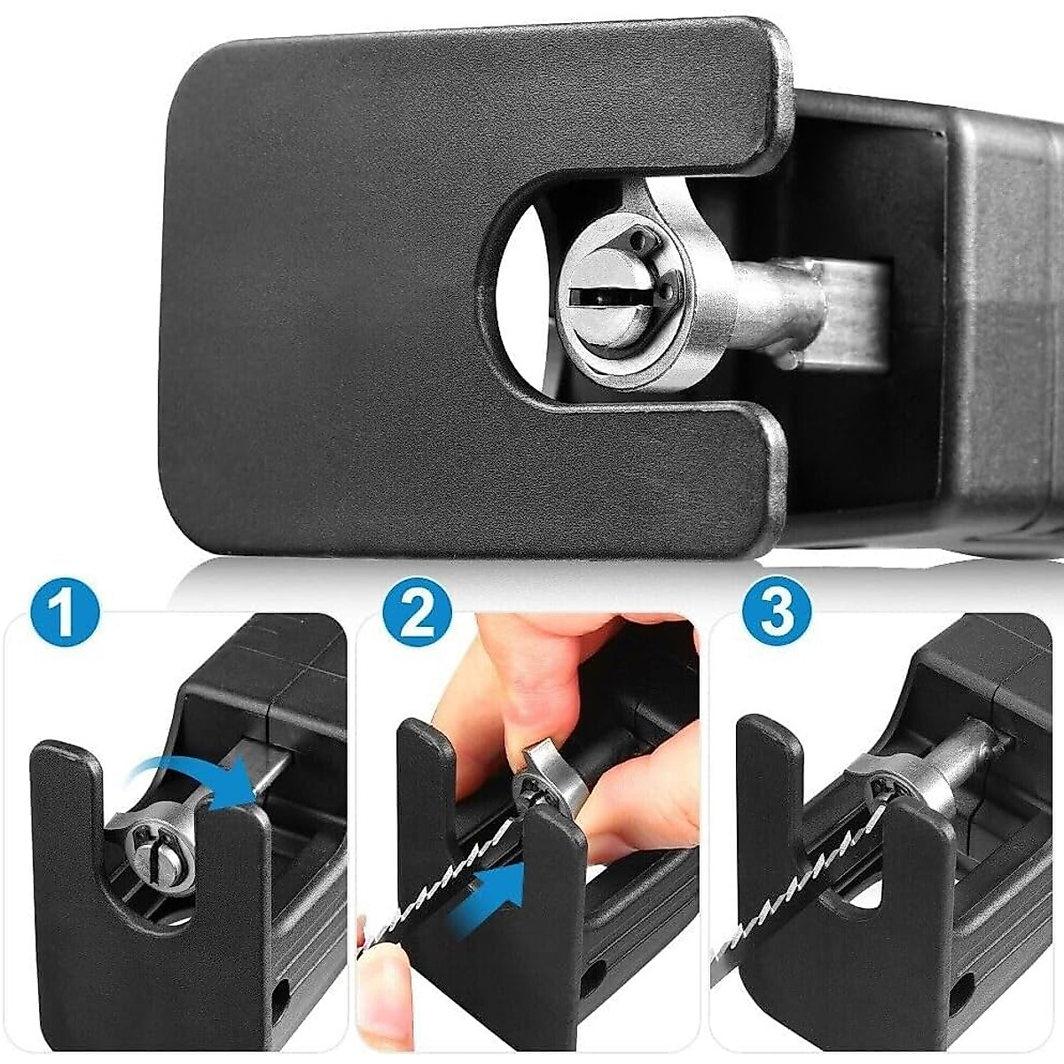 QINALO Electric Drill Reciprocating Saw Adapter, Electric Reciprocating Saw Accessory Kit with Wireless Adapter Kit and Ergonomic Black Handle, Portable Electric Jig Saw for Wood and Metal Cutting