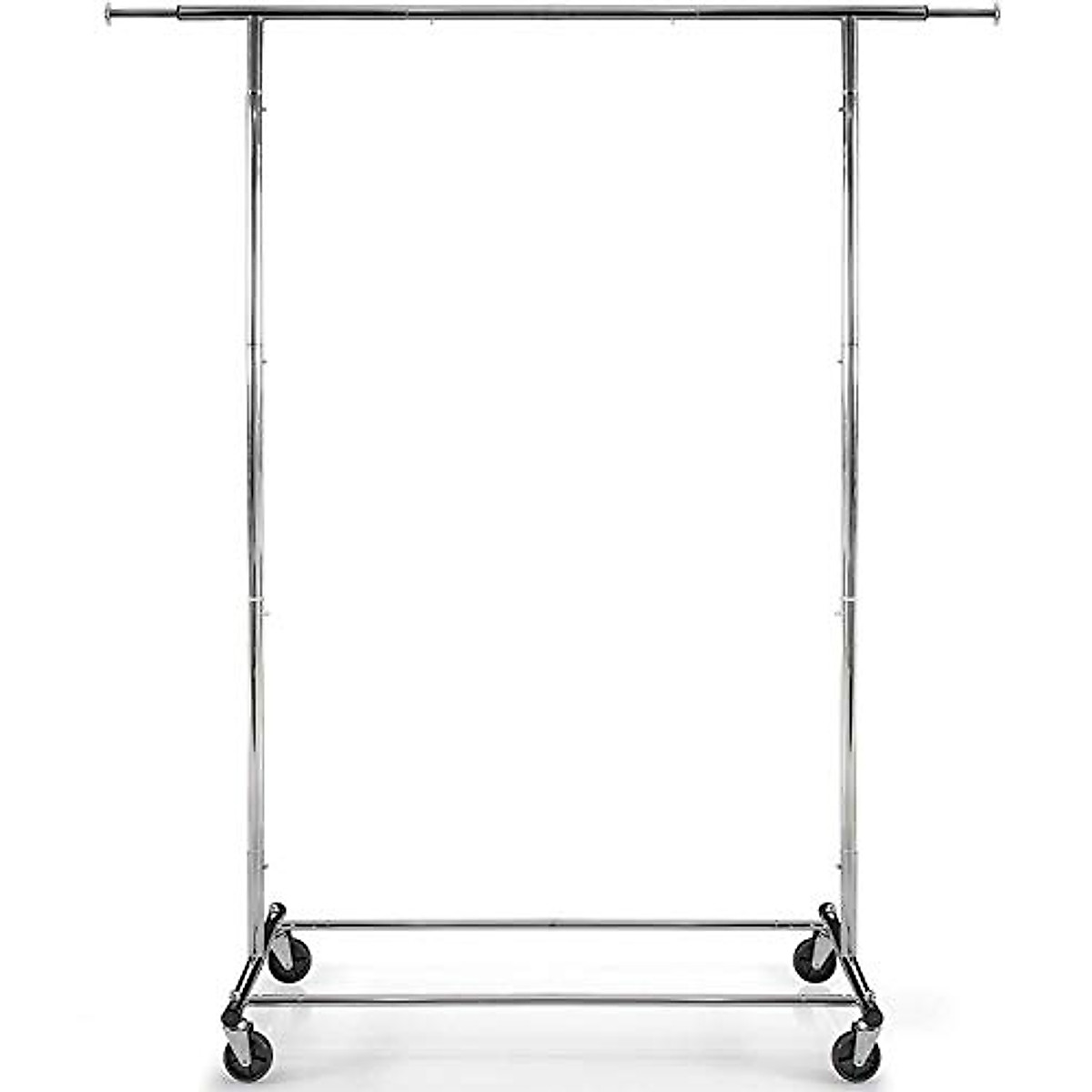 HOME IT Clothes Rack Heavy Duty Commercial Grade Chrome Clothes Rail for Clothing, Garment Rack Adjustable Clothing Rack, Clothing Rail 200 LBS Capacity