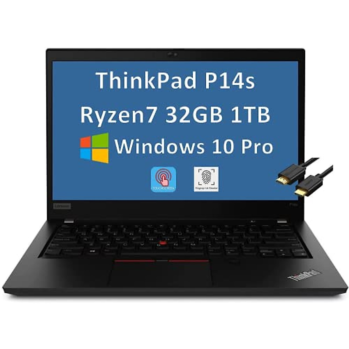 Lenovo 2022 ThinkPad P14s 14" FHD (AMD 8-core Ryzen 7 Pro 4750U (Beat i7-10750H), 32GB RAM, 1TB SSD) Mobile Workstation Business Laptop Backlit, Fingerprint, WiFi 6, Windows 10 Pro / 11 Pro