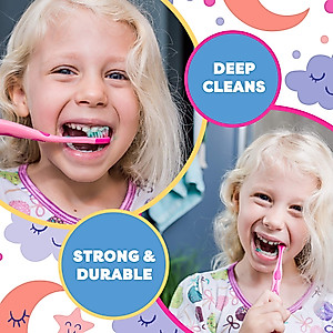 Kids Toothbrush Suction Cup with Covers, Toddler Toothbrush Soft Bristles, Child Toothbrush Suction Cups For Easy Access, Toddler Toothbrushes Handles Perfect For Tiny Hands of Boys and Girls (6 Pack)