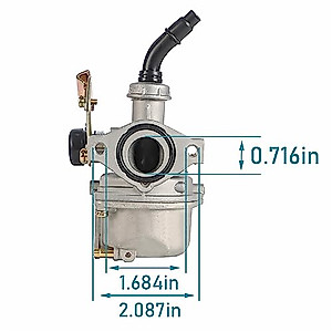 Silscvtt Carburetor Carb Replacement for Can-Am DS70 DS90 DS 70 90 Replacement for Mini DS70 DS90 DS90X ATV Four Wheeler