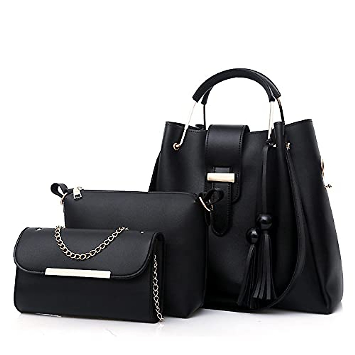 ZUKKY Trend Cross-Body Bag One Shoulder Versatile Tote Bag Women's Fashion Simple Sub-Mother Bag Black