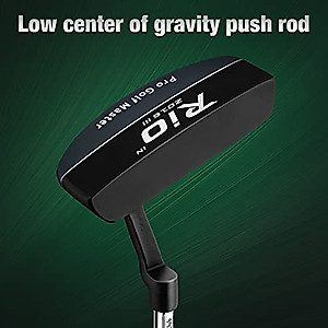 Golf Putters for Men Women, Right Hand Steel Rod Professional Golf Club, Golf Blade Putter with Golf Headcovers (Black)