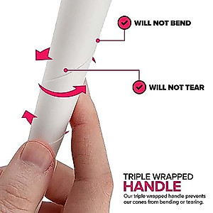 Plain Cotton Candy Cones - Package of 500ct