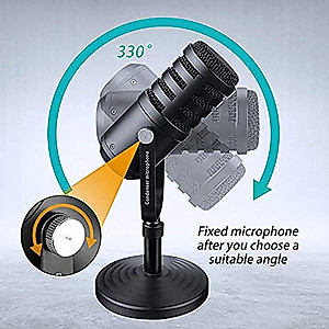 Recording Microphone, Professional USB Condenser Microphone, Desktop Computer Mic for Podcasting, Chatting, Voice Over, Gaming, Interview, Conference Call