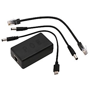 AuviPal Gigabit PoE Splitter for NVIDIA Jetson Nano, Raspberry Pi 4 and More, PoE to Barrel Jack or USB-C 5V/4A Max Power + 10/100/1000Mbps Wired Ethernet, 802.3af/at Compliant
