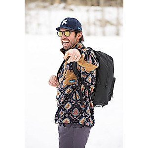 KAVU Neptune Backpack with Padded Laptop and Tablet Sleeve-Jet Black
